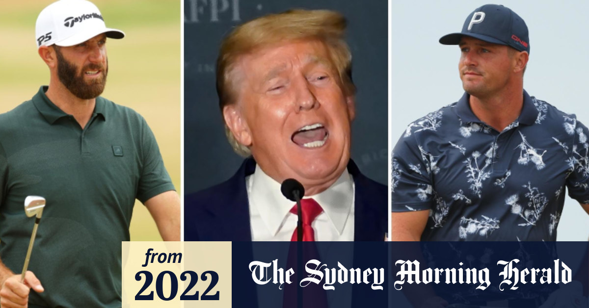 Liv Golf Series Donald Trump To Play With Dustin Johnson Bryson